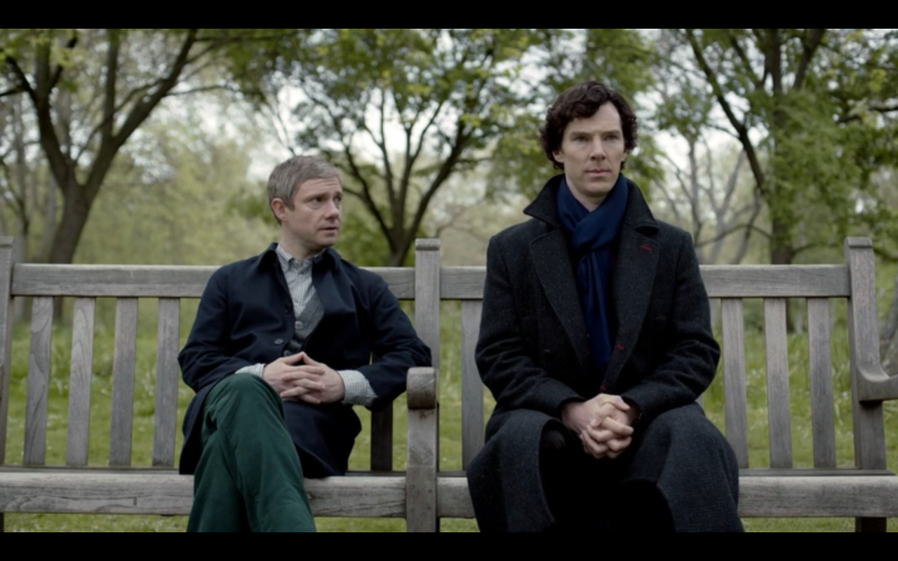 Sherlock And John Screencap Bbc